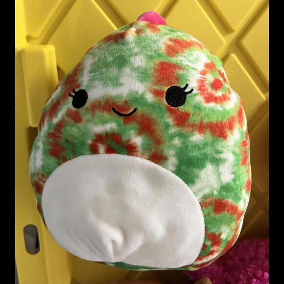Kellytoy | Toys | Squishmallow Winifred Chameleon Greenred Tie Dye 8 ...